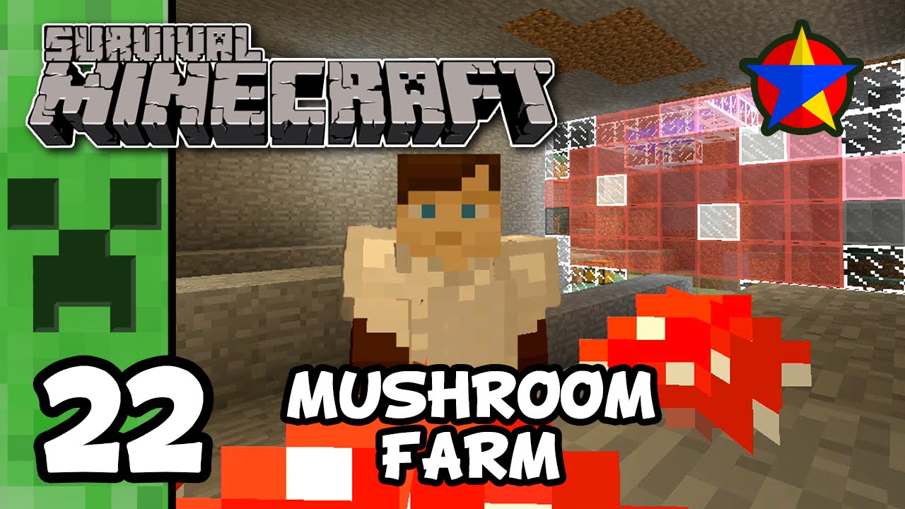 Mushroom Farm - Survival Minecraft #22 - YouTube