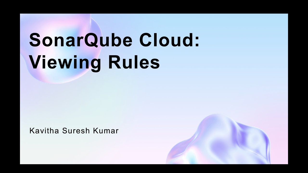 SonarQube Cloud:Viewing Rules - YouTube