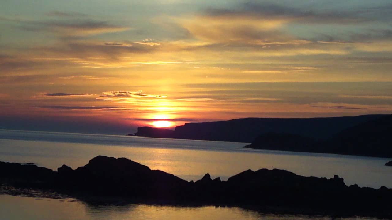 Perfect Sunset, Scourie, Scotland - YouTube