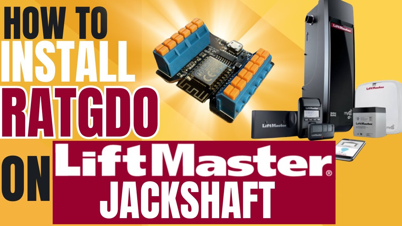 Installing RATGDO on Liftmaster MyQ Security+ Jackshaft 2.0 Garage Door ...