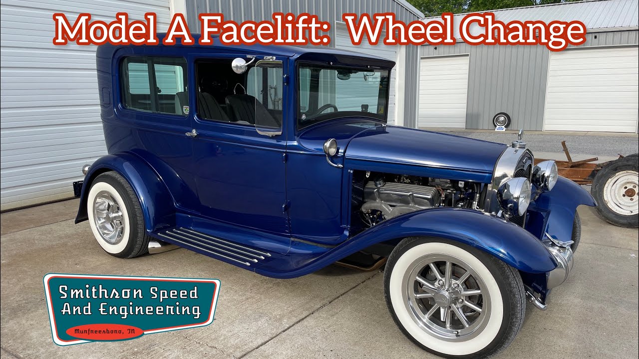 Model A Street Rod Wheel Change! - YouTube