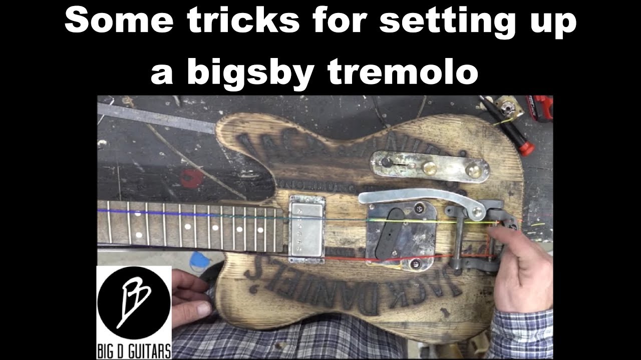 Some tricks for setting up a bigsby tremolo on your guitar - YouTube