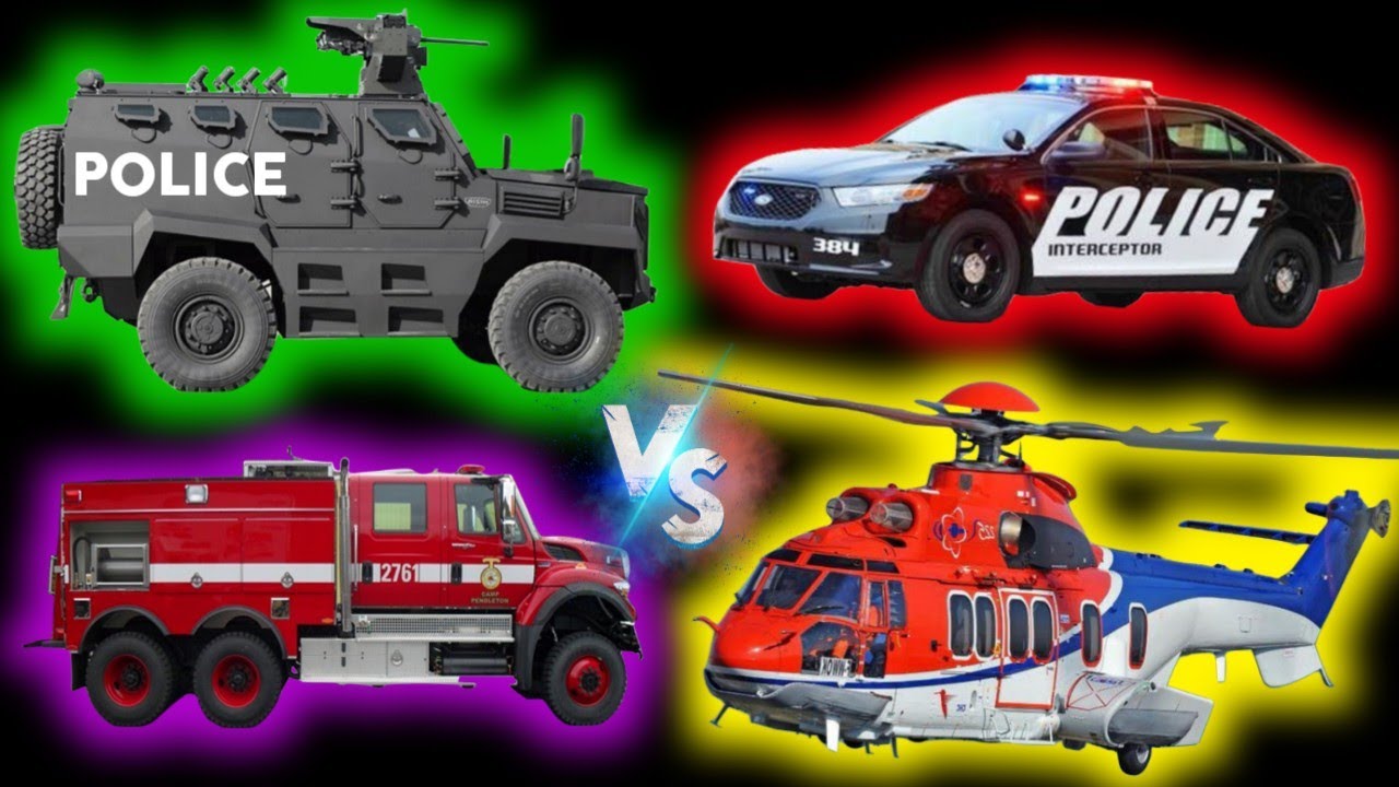 RUSSIA vs USA Helicopters Police, Ambulance, Fire Truck Siren Sound ...
