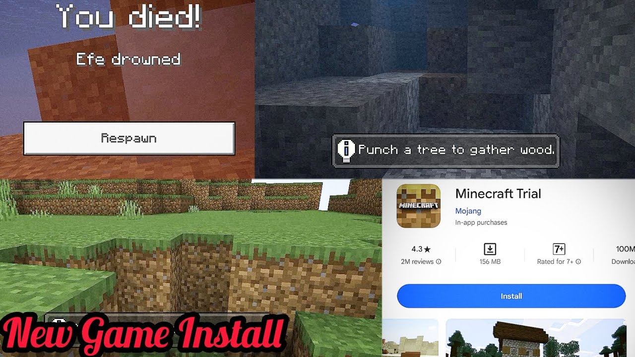 NEW GAME INSTALL 🤑 || MINECRAFT TRIAL || IN Lavkushgamer0.7 - YouTube