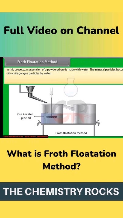 What is Froth Floatation Methods? #neet #neet2024 #shorts #chemistry # ...