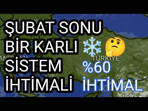 ŞUBAT SONU İHTİMAL YÜKSEK GİBİ 🤔❄️?