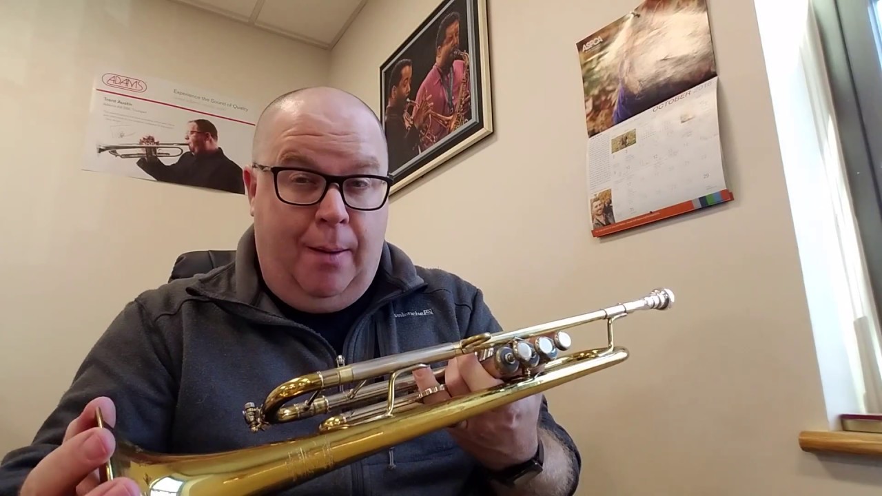 Pre-Owned Bach Medium Bore 38 Trumpet with ACB custom pipe demo! - YouTube