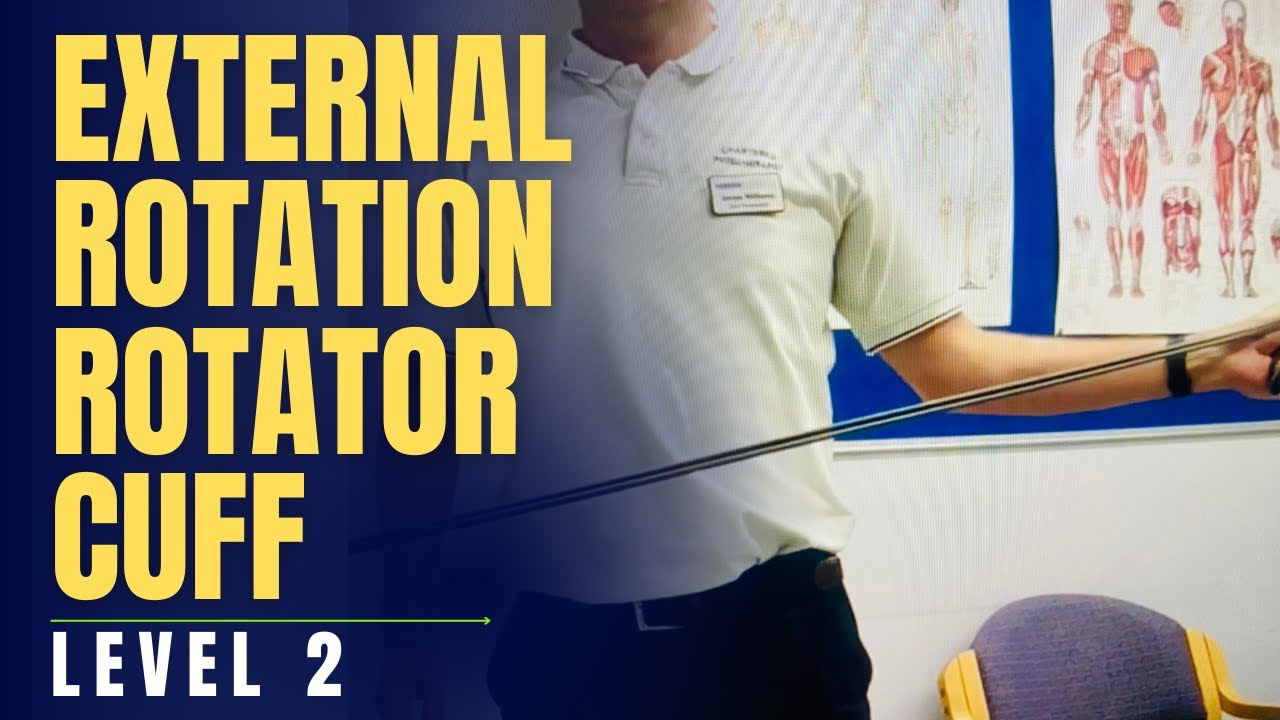 Shoulder External Rotation Seated Level 2 - YouTube