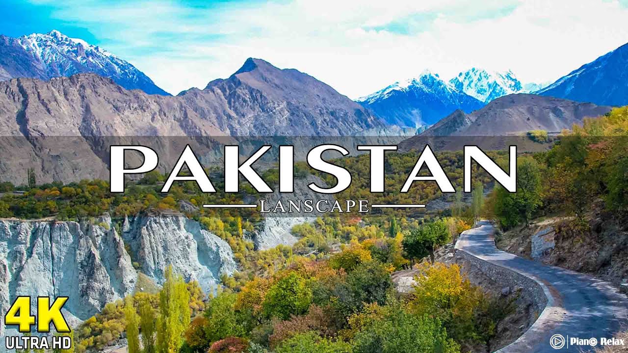 FLYING OVER PAKISTAN (4K UHD) - Relaxing Music Along With Beautiful ...
