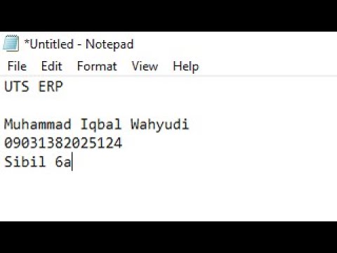 UTS ERP (Enterprise Resource Planning) - Muhammad Iqbal Wahyudi - YouTube