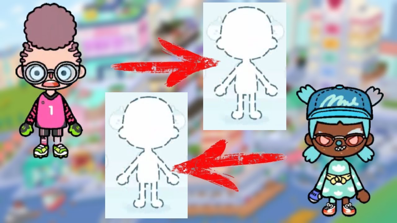 Making characters in Toca Boca part 2 - YouTube