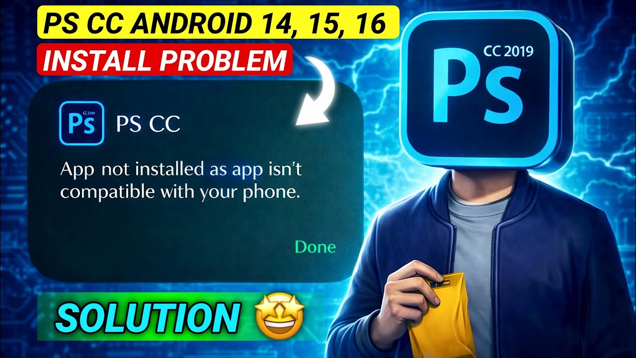 How To Install PSCC In Android 14 15 | PS CC Not Installed Problem ...