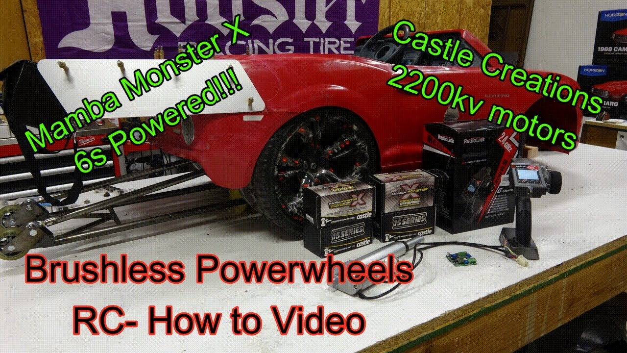 Brushless Powerwheels How to Video- Castle Creations 2200kv motors and ...