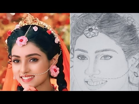 Radharani Sketch Drawing. #radhakrishna #radharani #mallikasingh . # ...