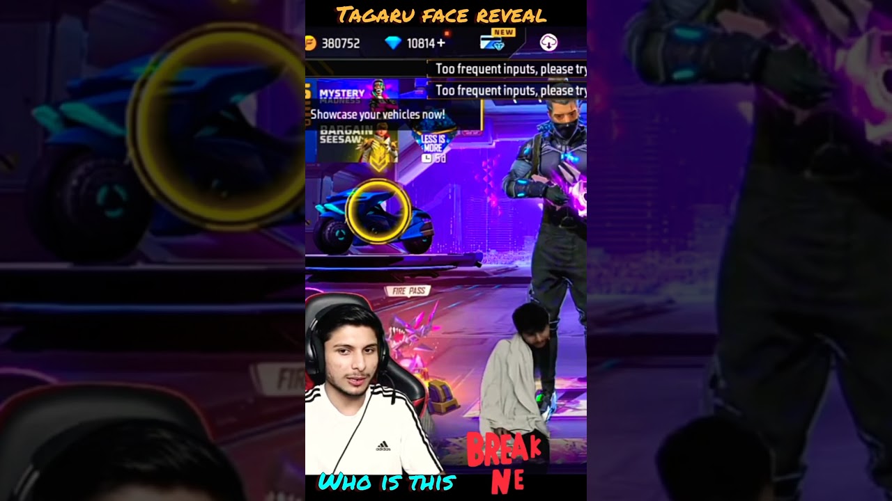 TAGARU FACE REVEAL 🤠#freefirenews #freefire #nonstopgaming #shorts # ...