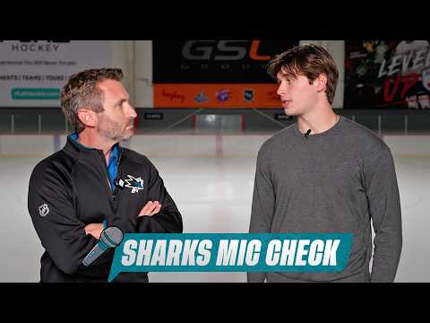 Sharks Mic Check: Aiden Celebrini
