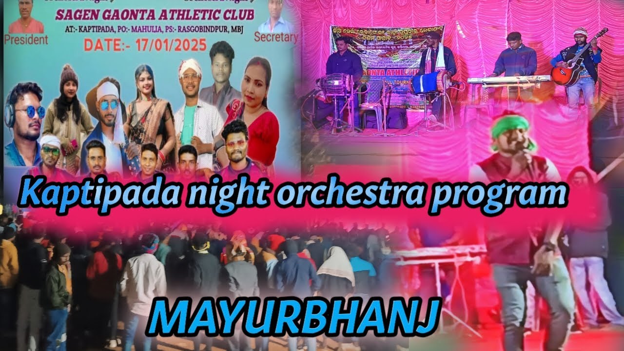 Kaptipada night orchestra program video 2025#kuanrmurmuofficial - YouTube
