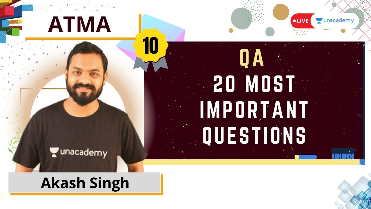 ATMA Exam Preparation | 20 Most Important Questions for Quantitative ...