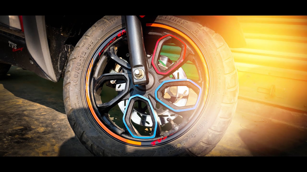 TVs Ntorq Modification Wheel ||TVS || Modified Ntorq || Tvs Scooty ...