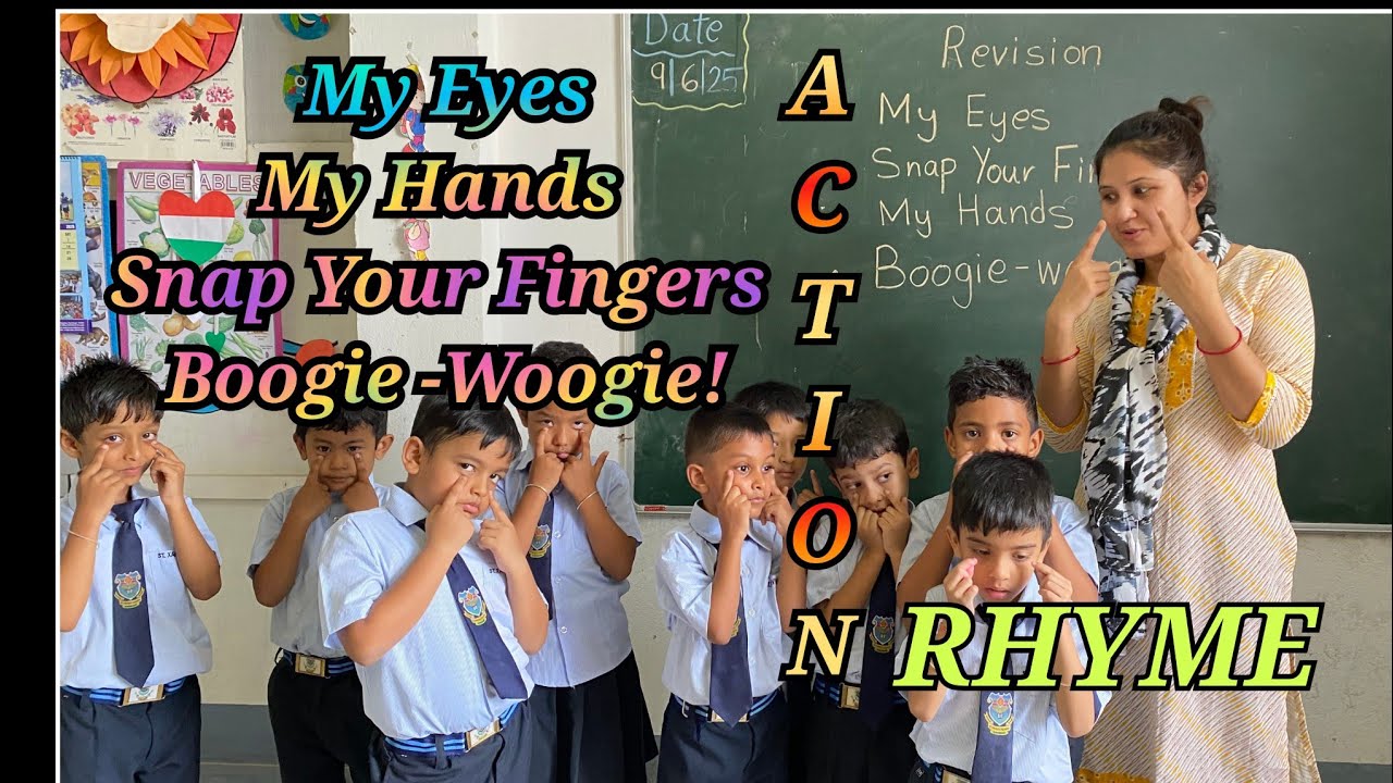 Action Rhymes/My Eyes/My Hands/Snap your fingers/Boogie- woogie - YouTube