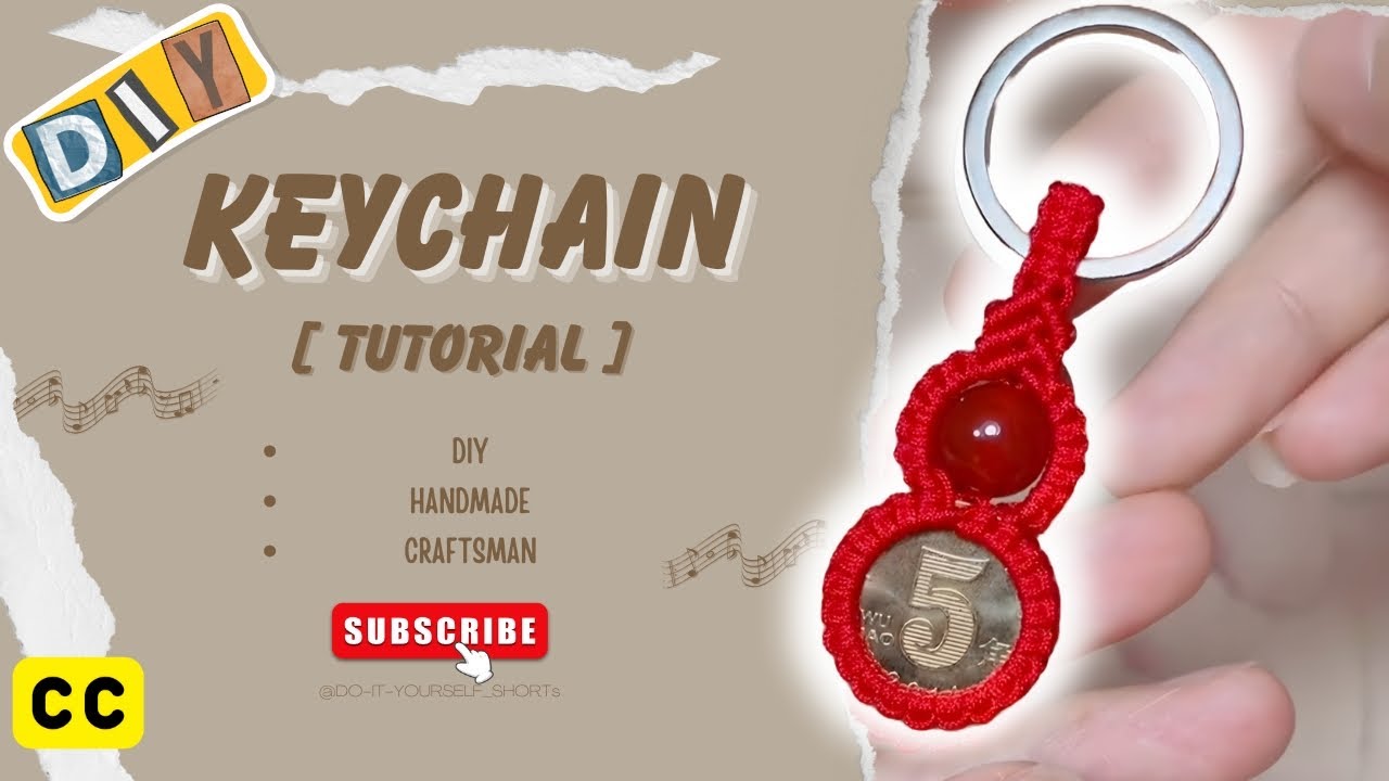 How to weave a beautiful gourd keychain using idle coins at home. 🌟💰 ...