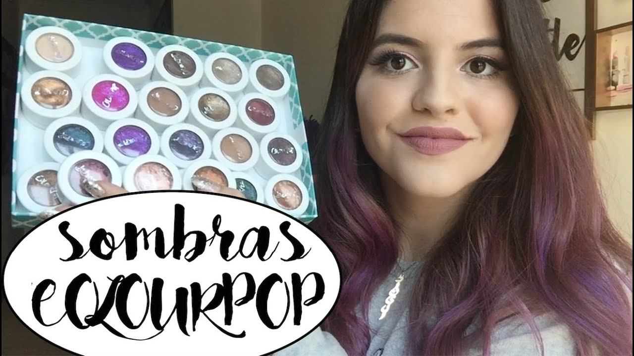 Mis sombras de Colourpop (swatches) | alaladaniela - YouTube
