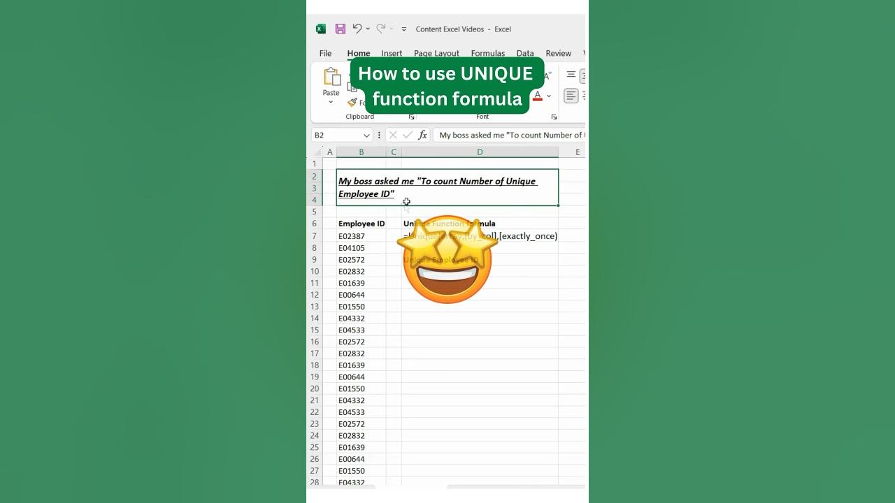 How To Extract Unique Values In Excel excel exceltutorial shorts how-to-extract-unique-values-in-excel-excel-exceltutorial-shorts