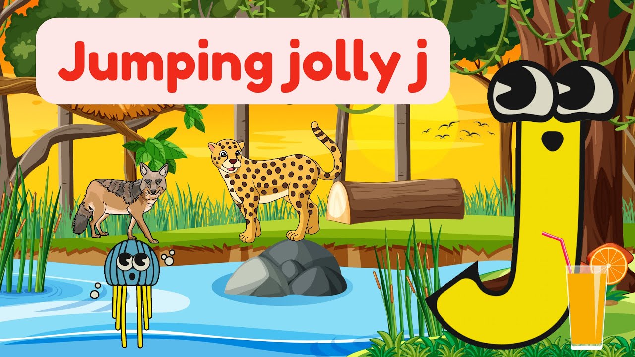 "Learning the Letter J with a Jaguar, Jackal, & Jellyfish! | Fun ...