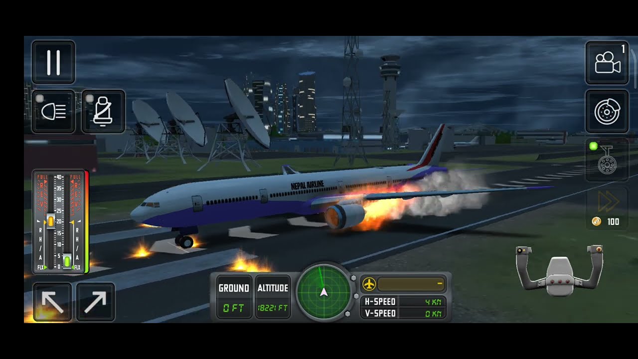 flight simulator 2018 Engine failure landing - YouTube