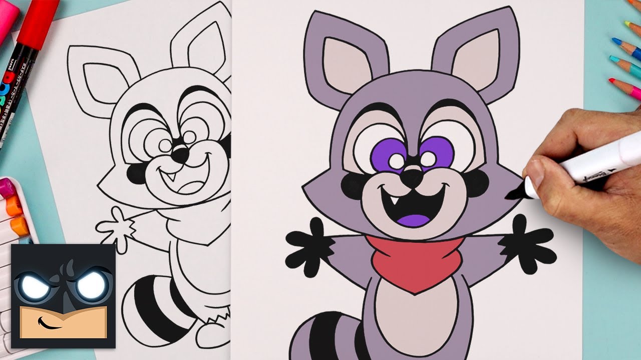 How To Draw Rambley the Raccoon | Indigo Park - YouTube