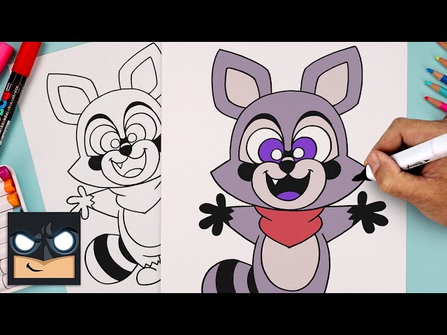 How To Draw Rambley the Raccoon | Indigo Park - Videos For Kids