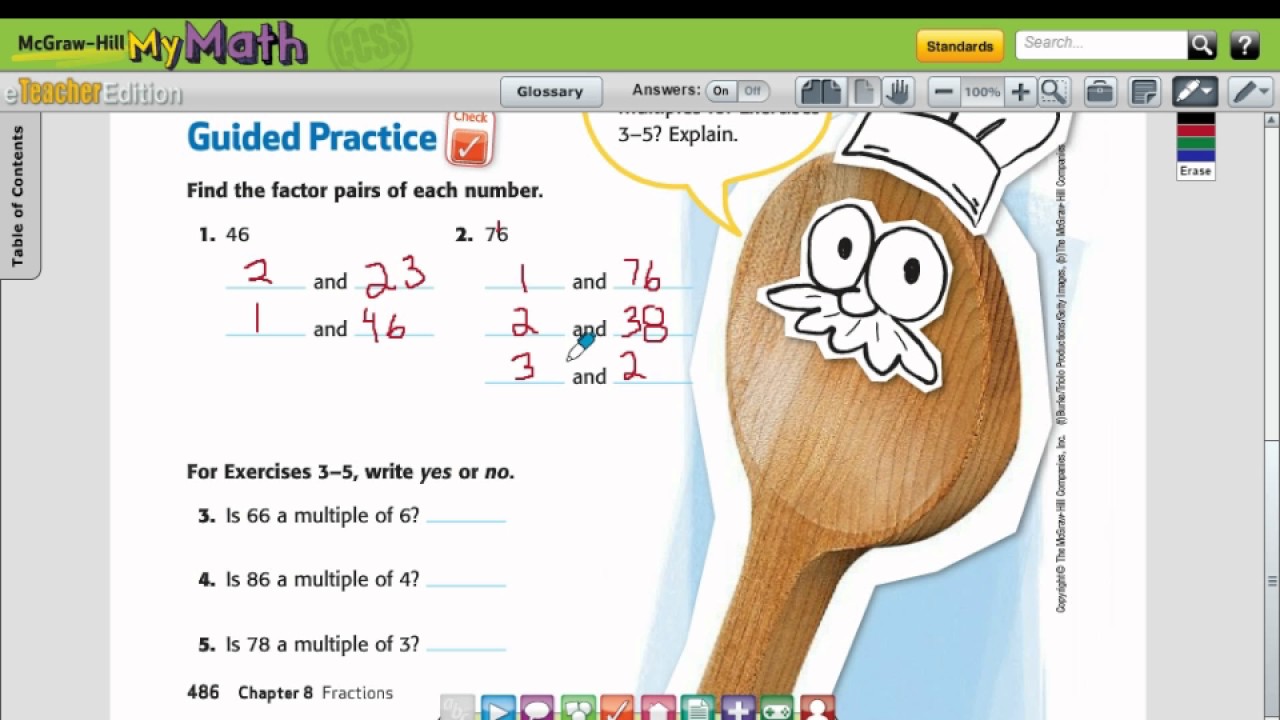 Ch 8 Lesson 1 Factors and Multiples - YouTube