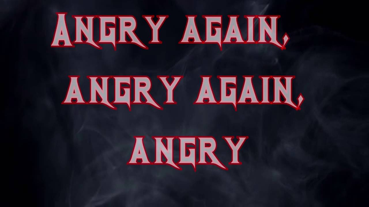 Megadeth- Angry Again Lyrics - YouTube