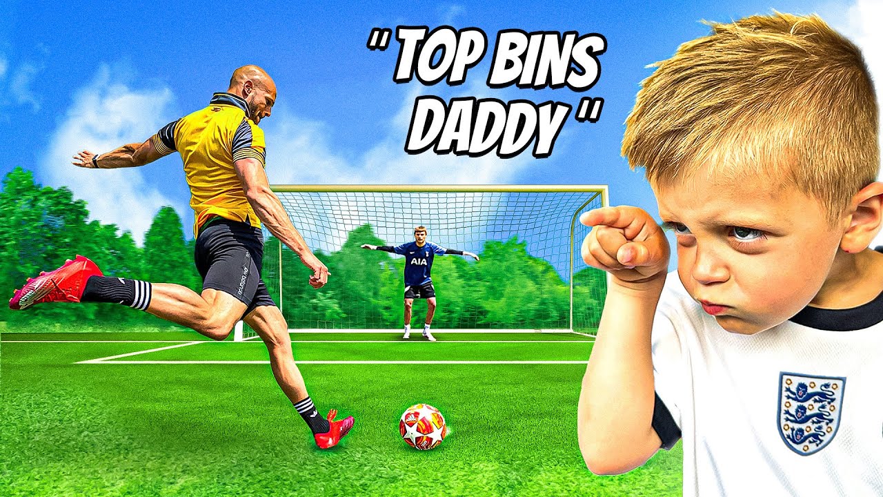 MY SON SETS MY FOOTBALL CHALLENGES!! - YouTube