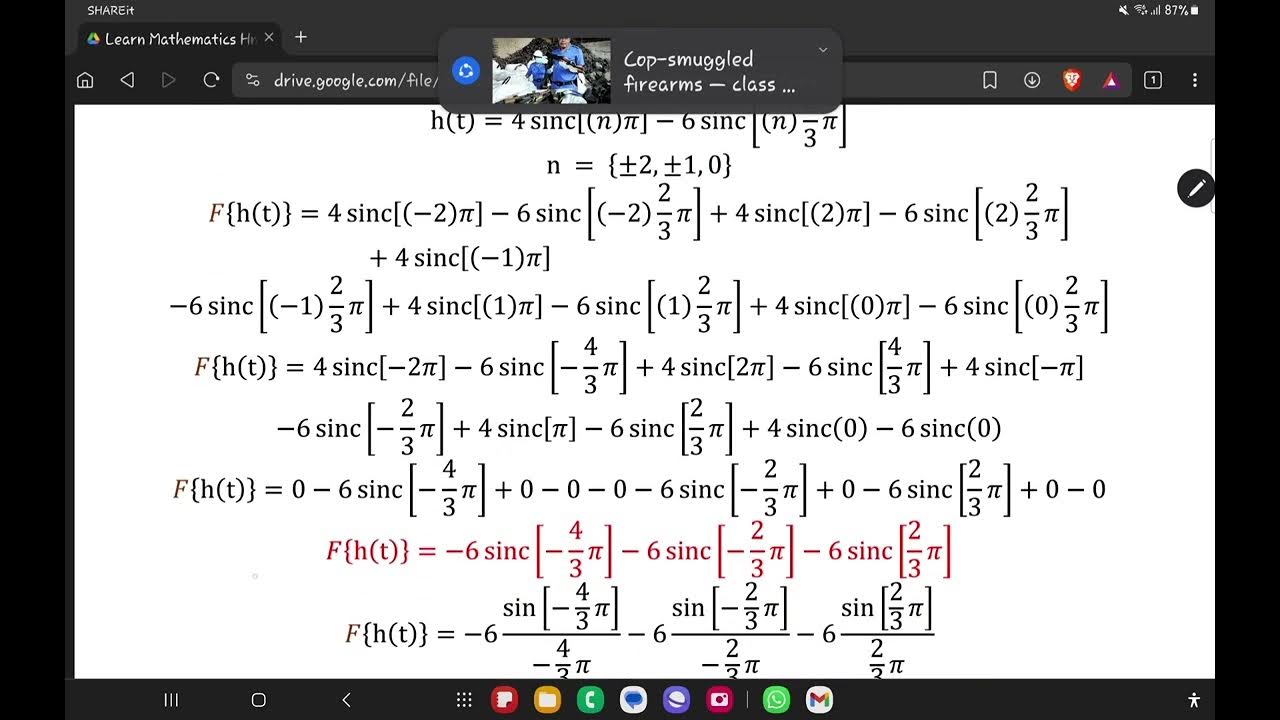 Mathematics Engineering: Fourier Transform Explained with Step-by-Step ...