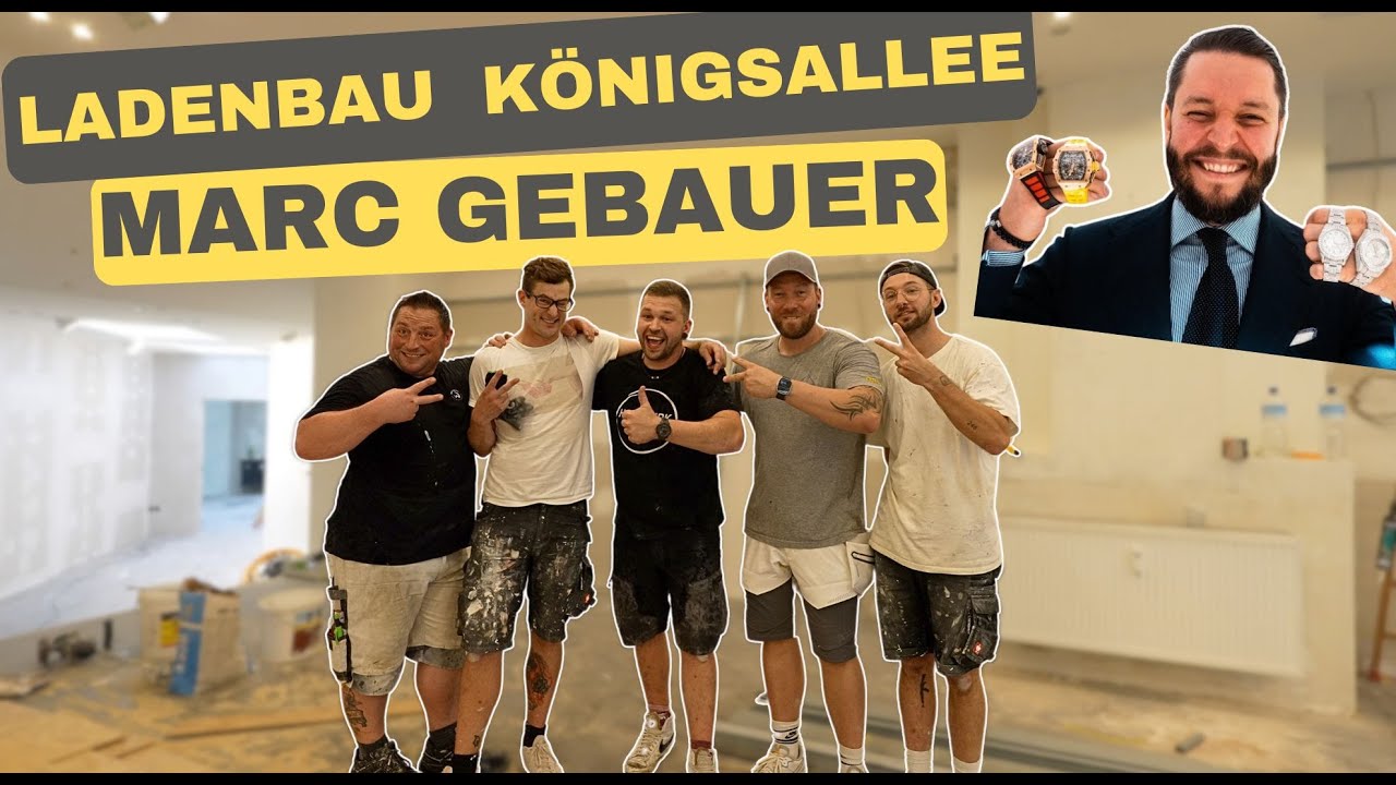 Ladenbau für @marc.gebauer in #düsseldorf - YouTube