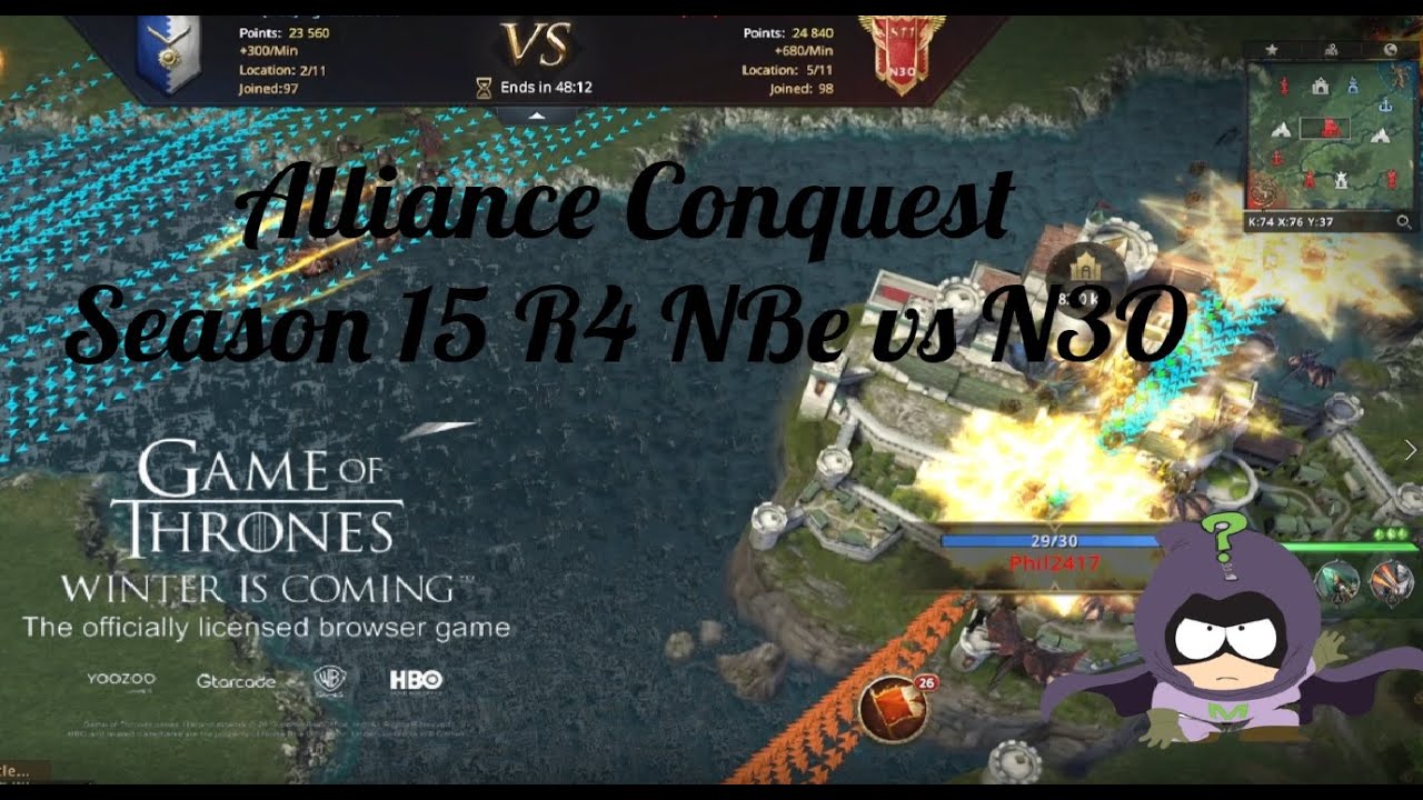 NBe vs N3O | Alliance Conquest Season 15 | Game of Thrones - YouTube