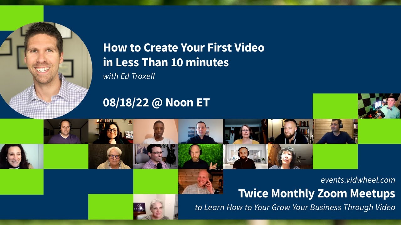 How to Create Your First Video in Less than 10 minutes - Ed Troxell ...