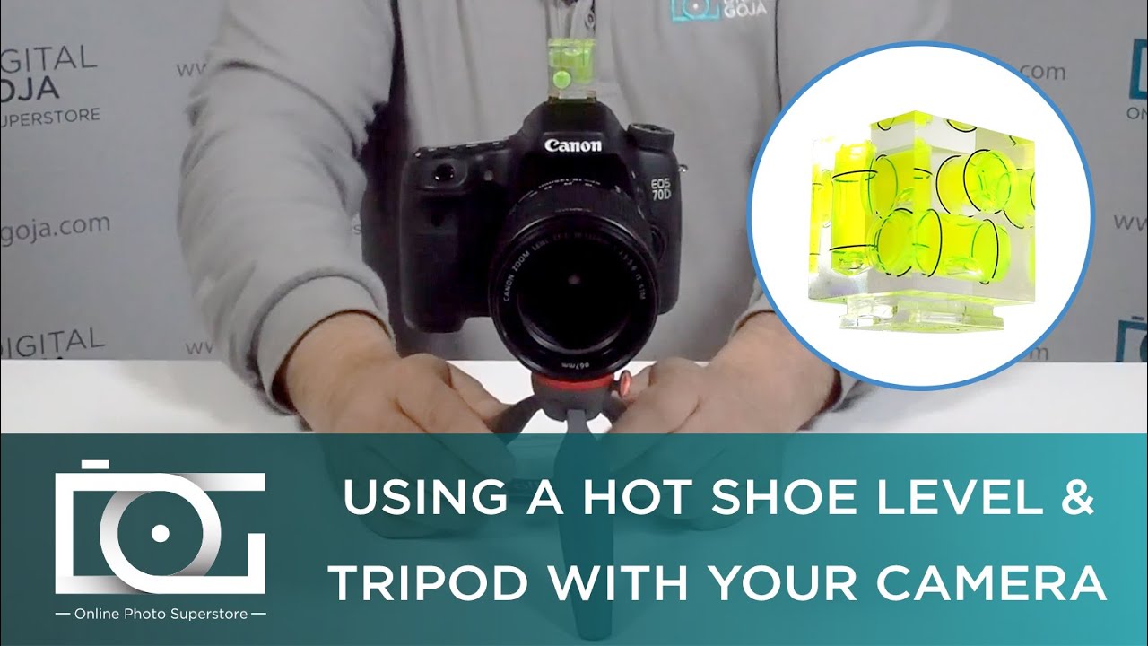 How To Level A Tripod With a Bubble Level | Hot Shoe Bubble Level On ...