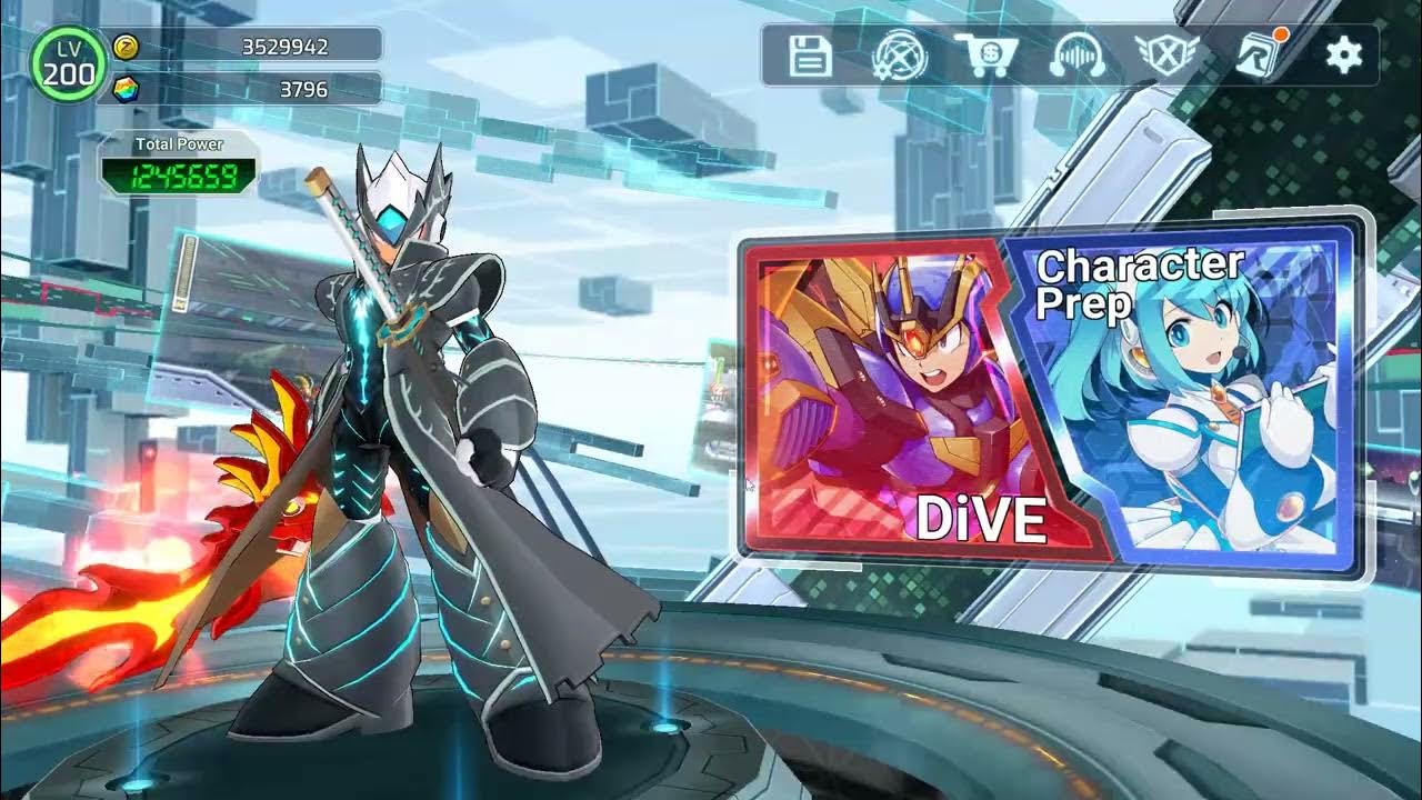 Mega Man X Dive Offline - X Dante Trigger and Zero Vergil Trigger character restoration showcase ...