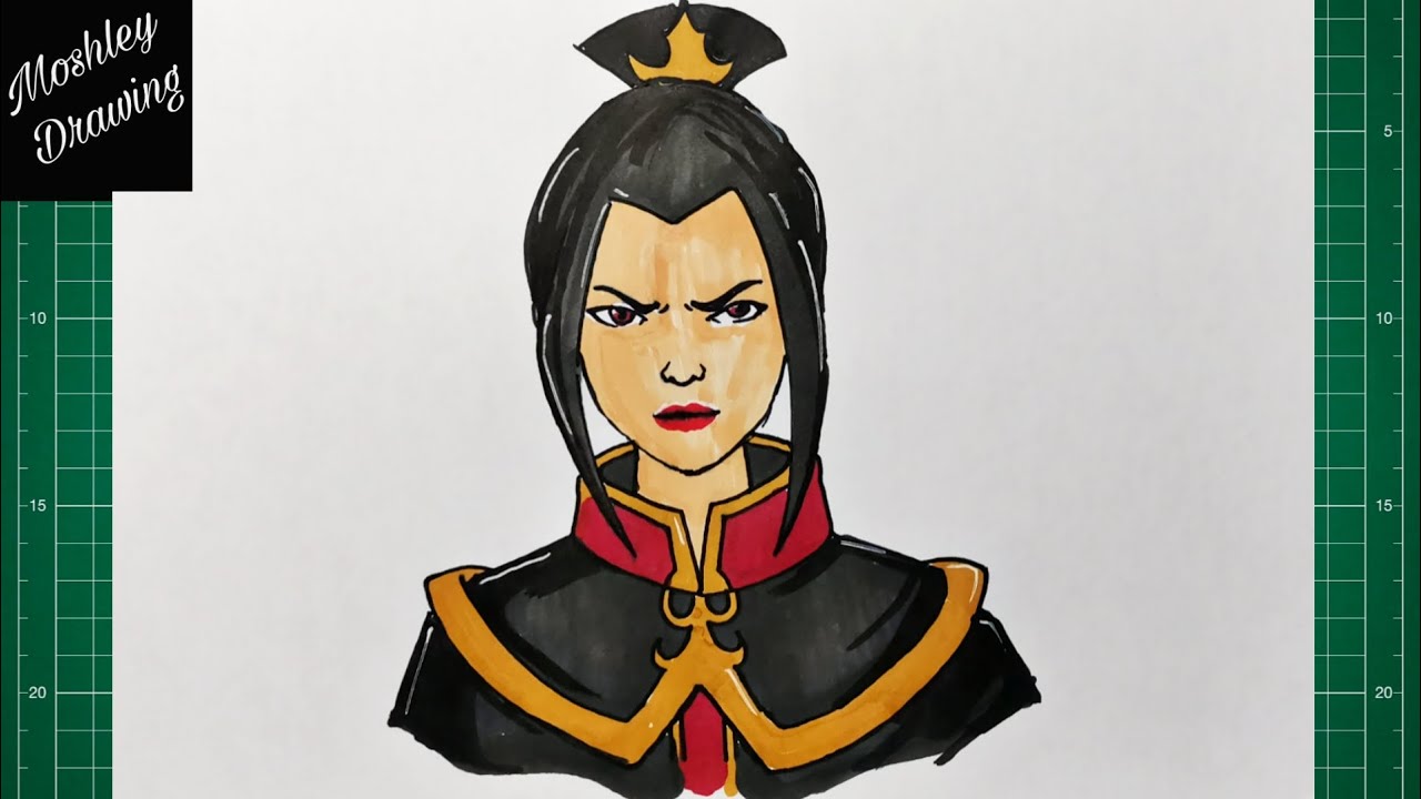 How to Draw Azula from Avatar The Last Airbender - YouTube