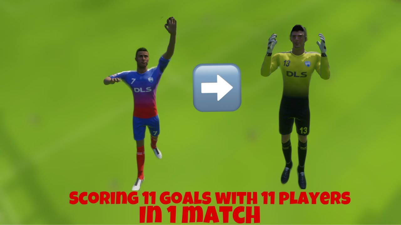Scoring 11 goals with 11 players in 1 match! | DLS21 Challenges - YouTube