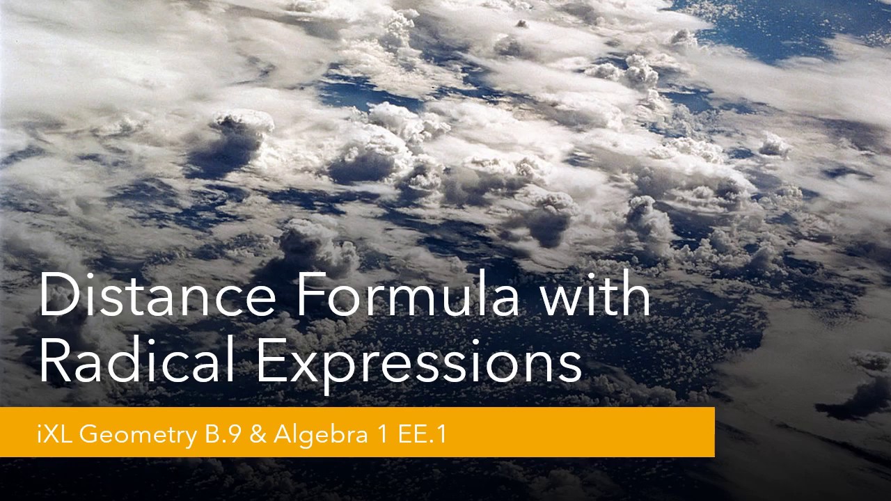 Distance Formula with Radical Expressions - YouTube