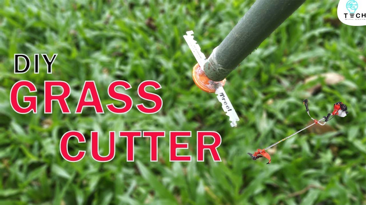 HOW TO MAKE GRASS CUTTING MACHINE - YouTube