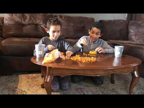 Stacking Candy Corn Stem Challenge - YouTube