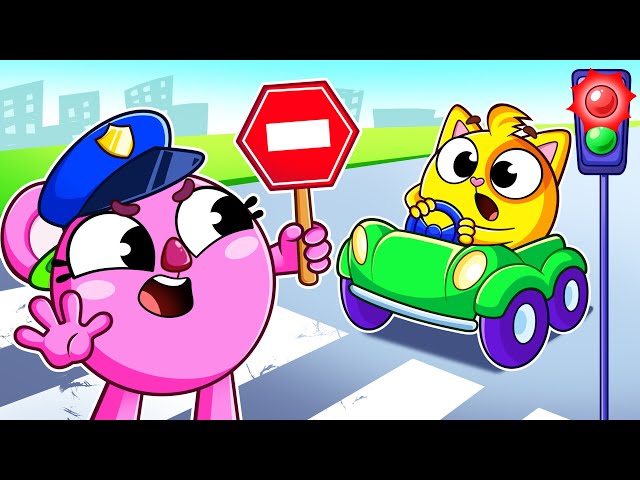 Stop! Look! Go! 🚗 Road Safety Song | Funny Kids Songs 🐱🐨🐰🦁And Nursery ...
