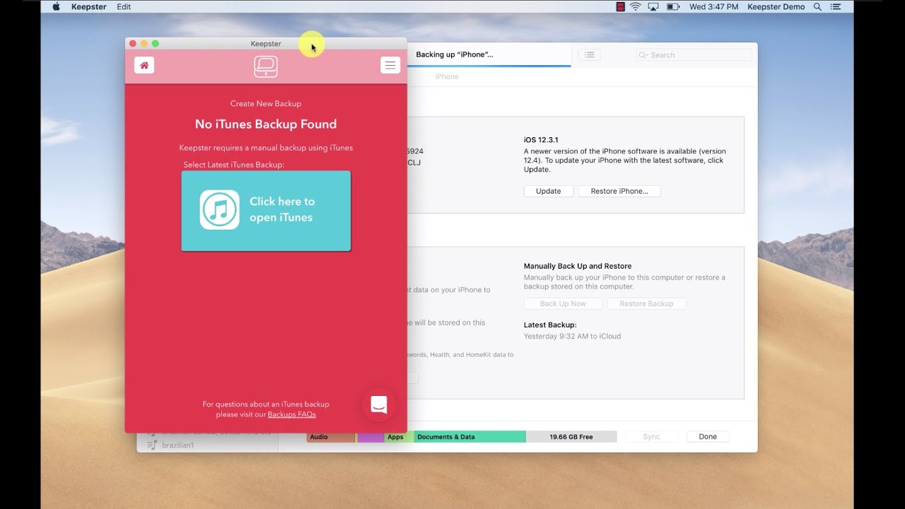 Create Your First Backup - Using Keepster Backups - YouTube