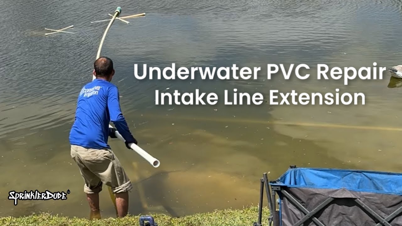 Underwater PVC Repair | Intake Line Extension - YouTube