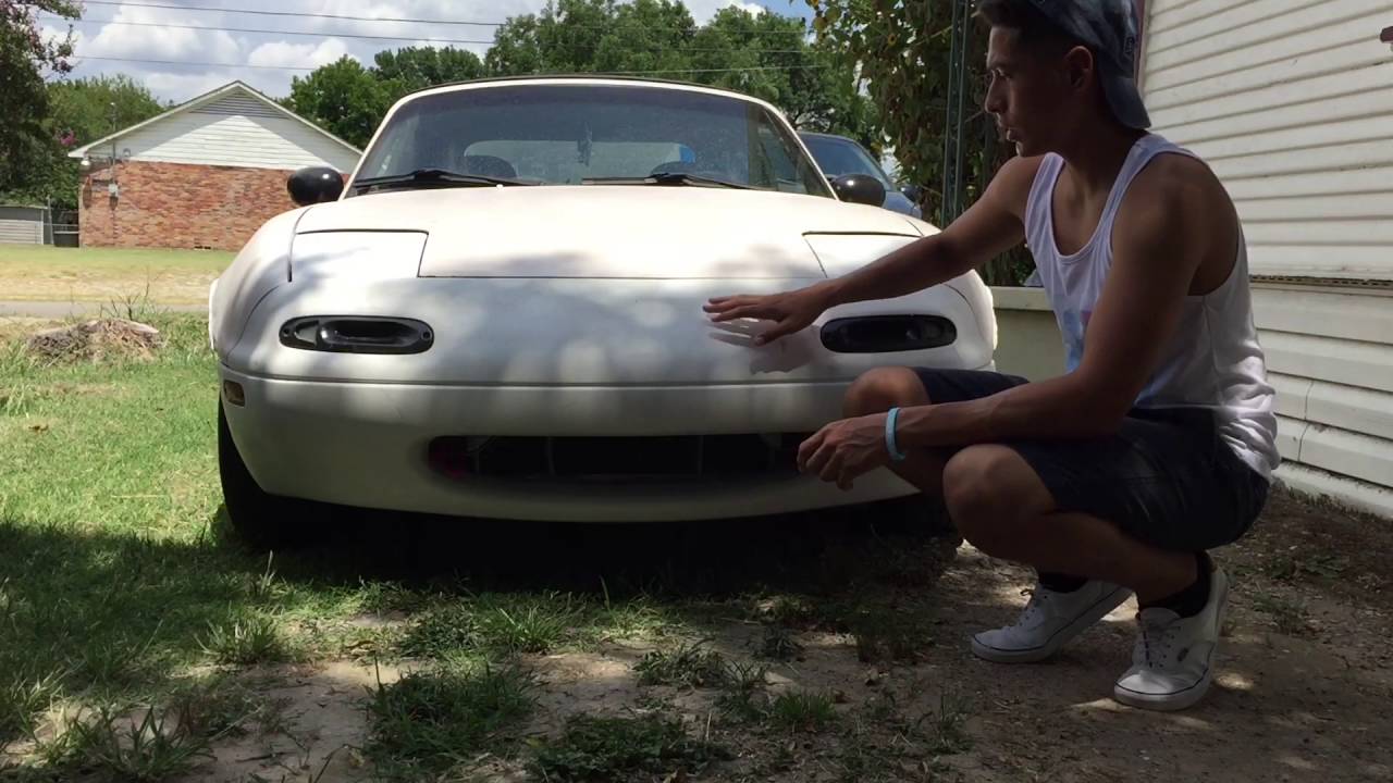 Installing Canards on Miata (Rice Edition) - YouTube