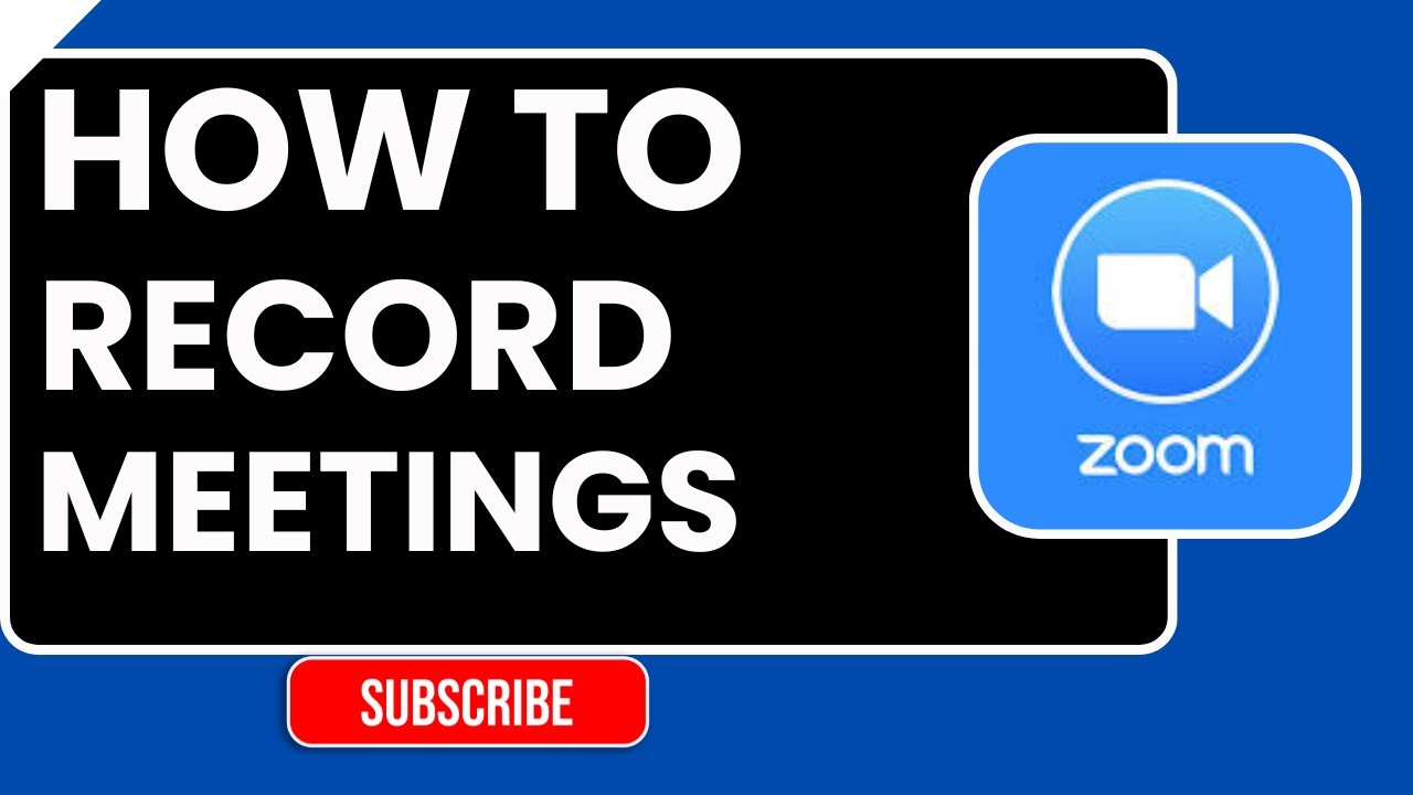How to Record Zoom Meetings | 2026 Step-by-Step Guide - YouTube